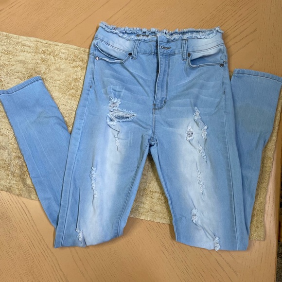 V.I.P. Jeans | Jeans | Light Blue Ripped Jeans | Poshmark